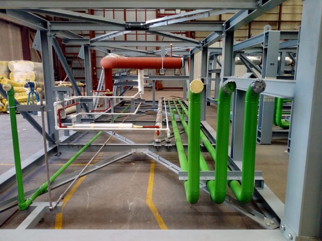 RACKS DE TUBERÍAS MODULARIZADOS | Caldererías Indálicas